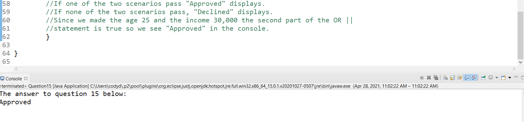Beginning Java Final Exam and Final Project Samples