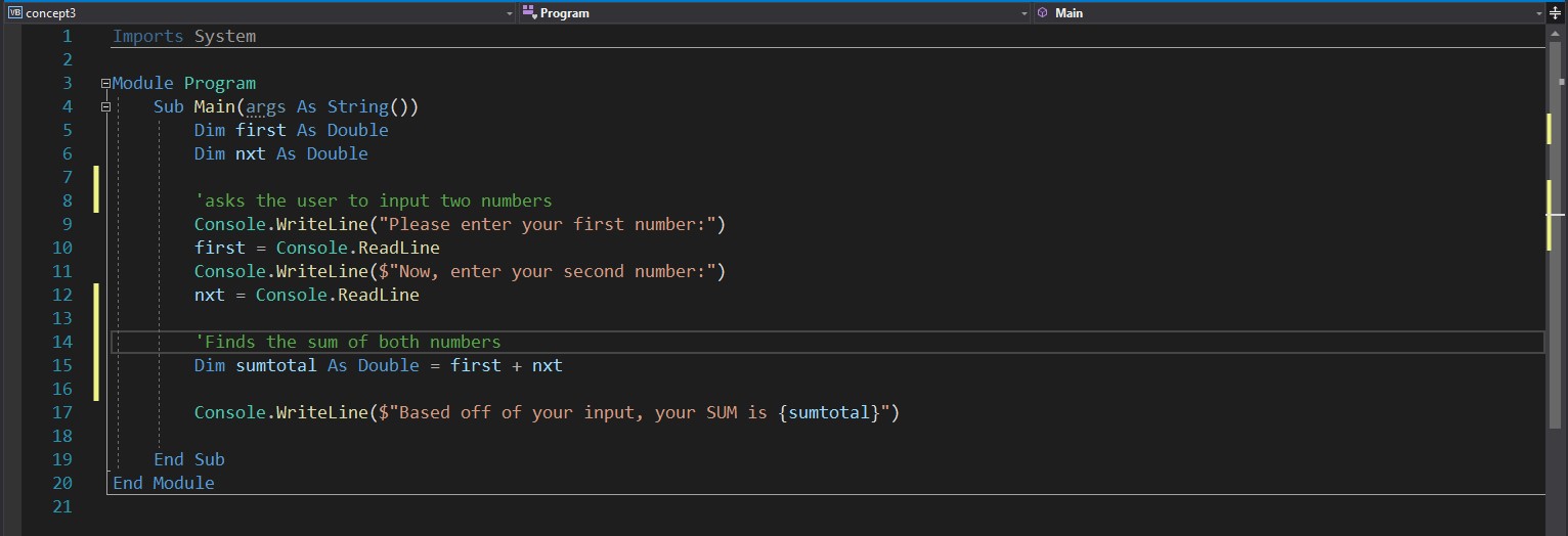 Beginning Visual Basic Final Exam and Final Project Samples